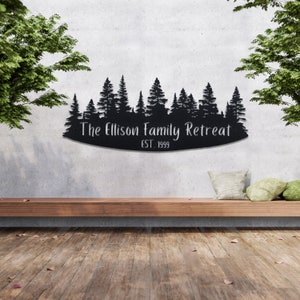 Personalized Forest Metal Sign - Suitable for Indoor and Outdoor Use - Etsy