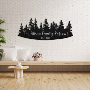 Personalized Forest Metal Sign - Suitable for Indoor and Outdoor Use - Etsy