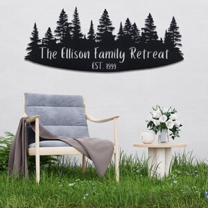 Personalized Forest Metal Sign - Suitable for Indoor and Outdoor Use - Etsy