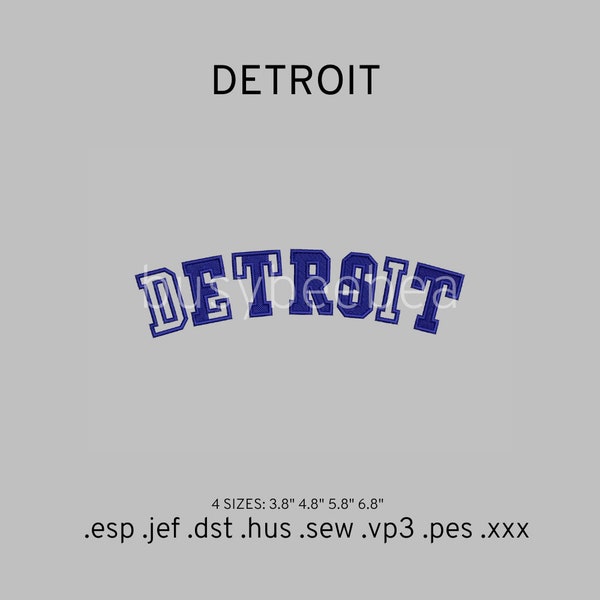 Detroit Embroidery - Etsy