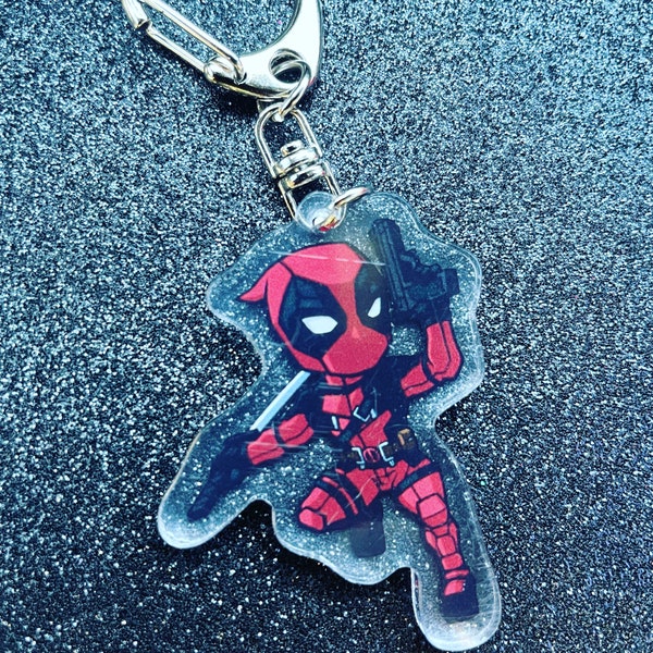Superhero Keychain - Etsy