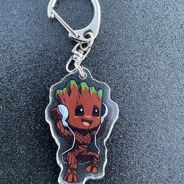 Superhero Keychain - Etsy