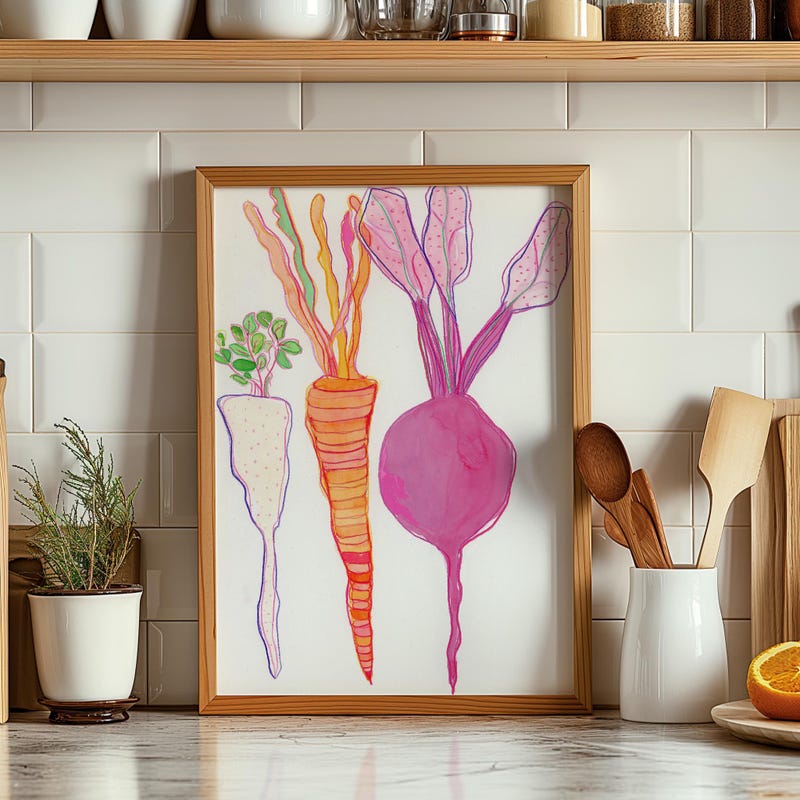 Vegetable Poster - Etsy