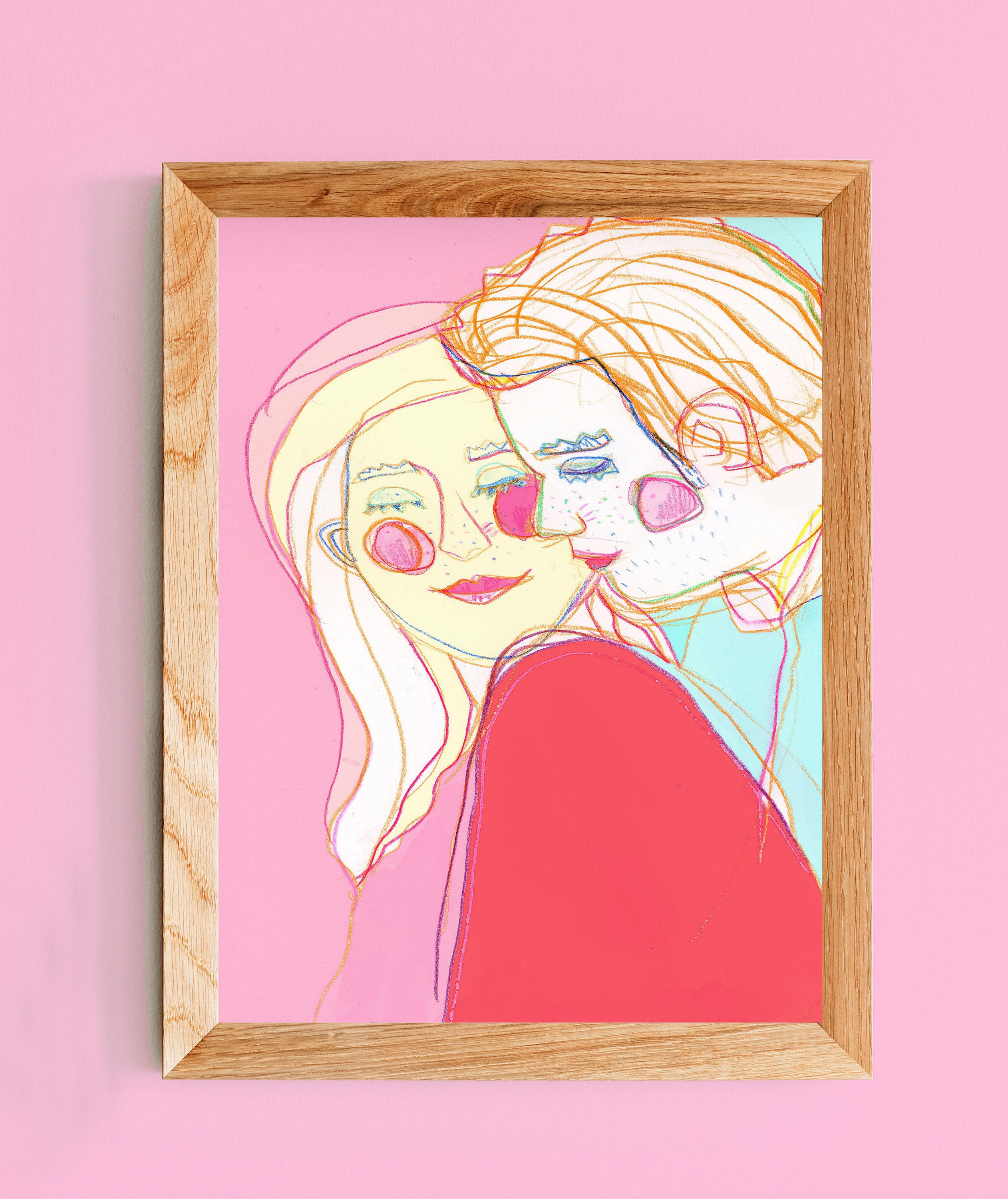 Loving Couple Wall Art , Romantic Couple Prints, Printable Painting ...