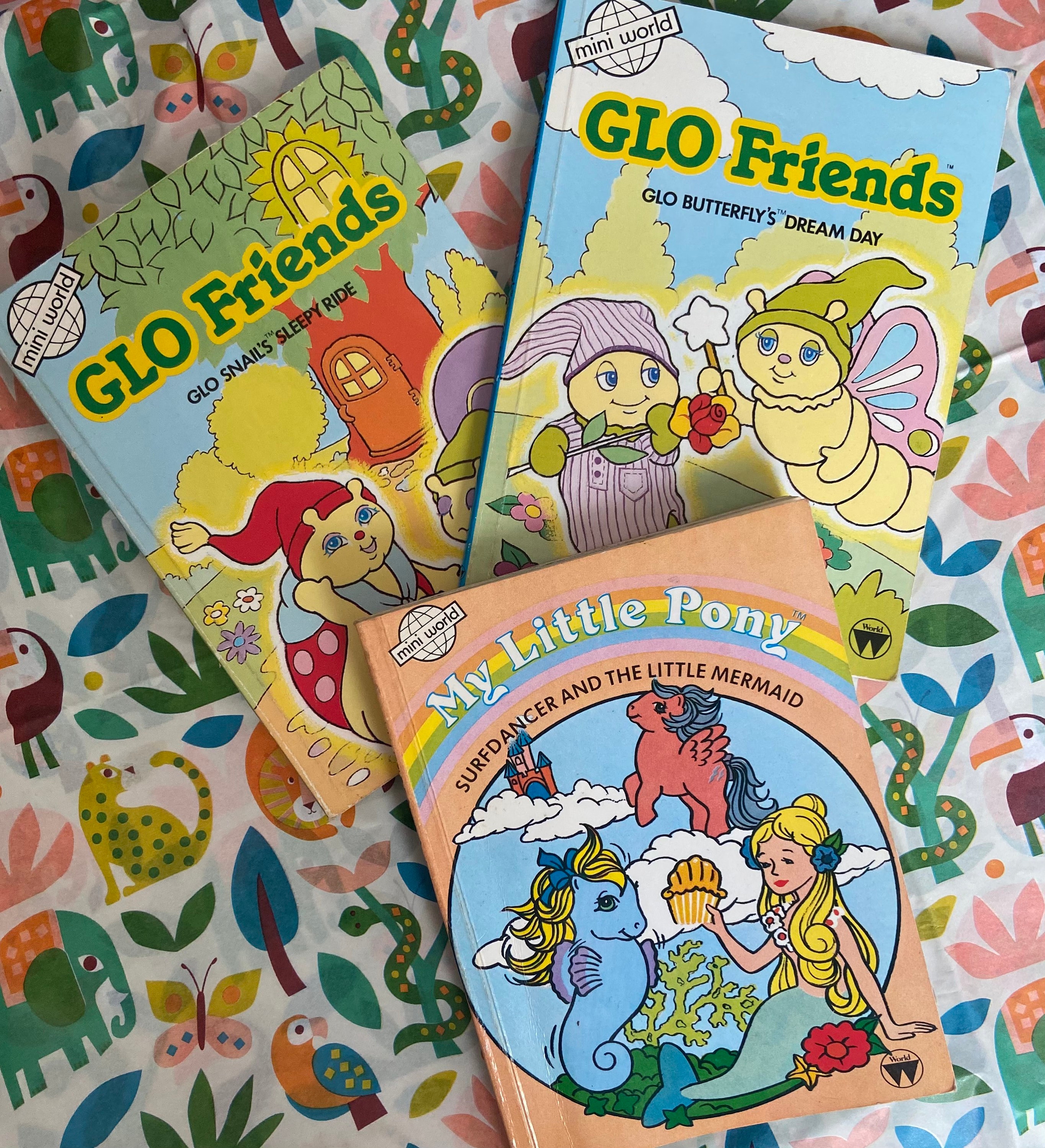 Glo Friends / My Little Pony Mini World Books - Rare Vintage - 1980s ...