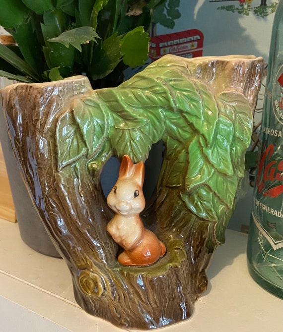 Bunny Rabbit Double Vase Withernsea Eastgate Fauna Pottery - Etsy