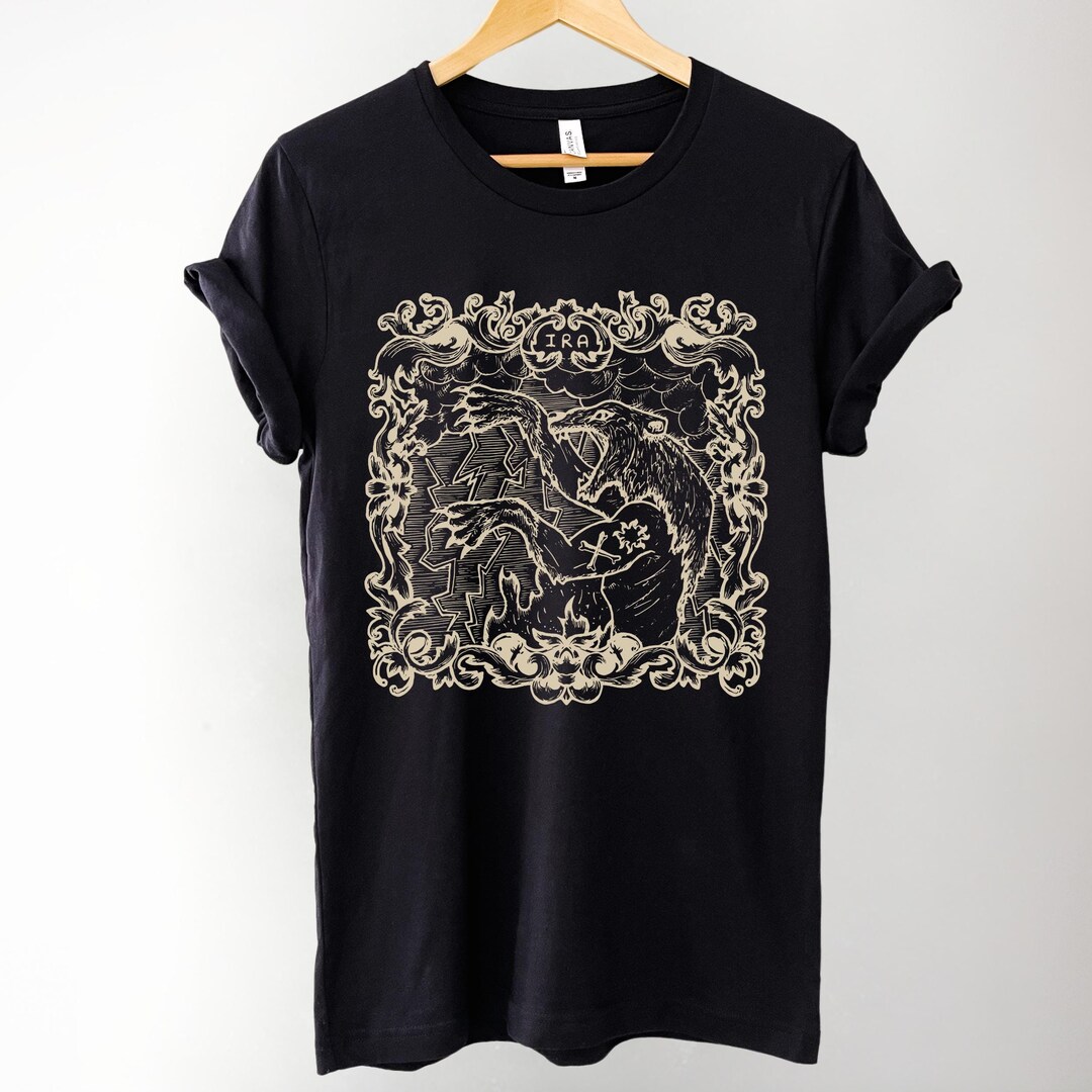 Seven Deadly Sins Ira (wrath) - Dark Art T-shirt, Dark Symbolism Design ...
