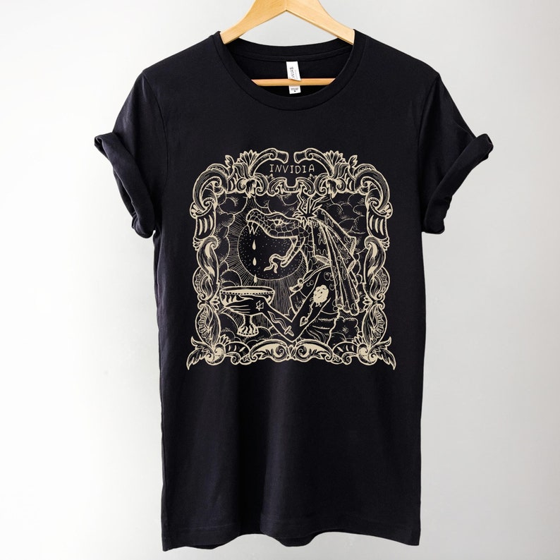 Seven Deadly Sins Invidia (envy) - Dark Art T-shirt, Dark Symbolism ...