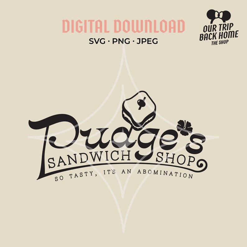 Svg, Png, Jpeg, Pudge's Sandwich Shop, Fish, Lilo and Stitch Movie ...