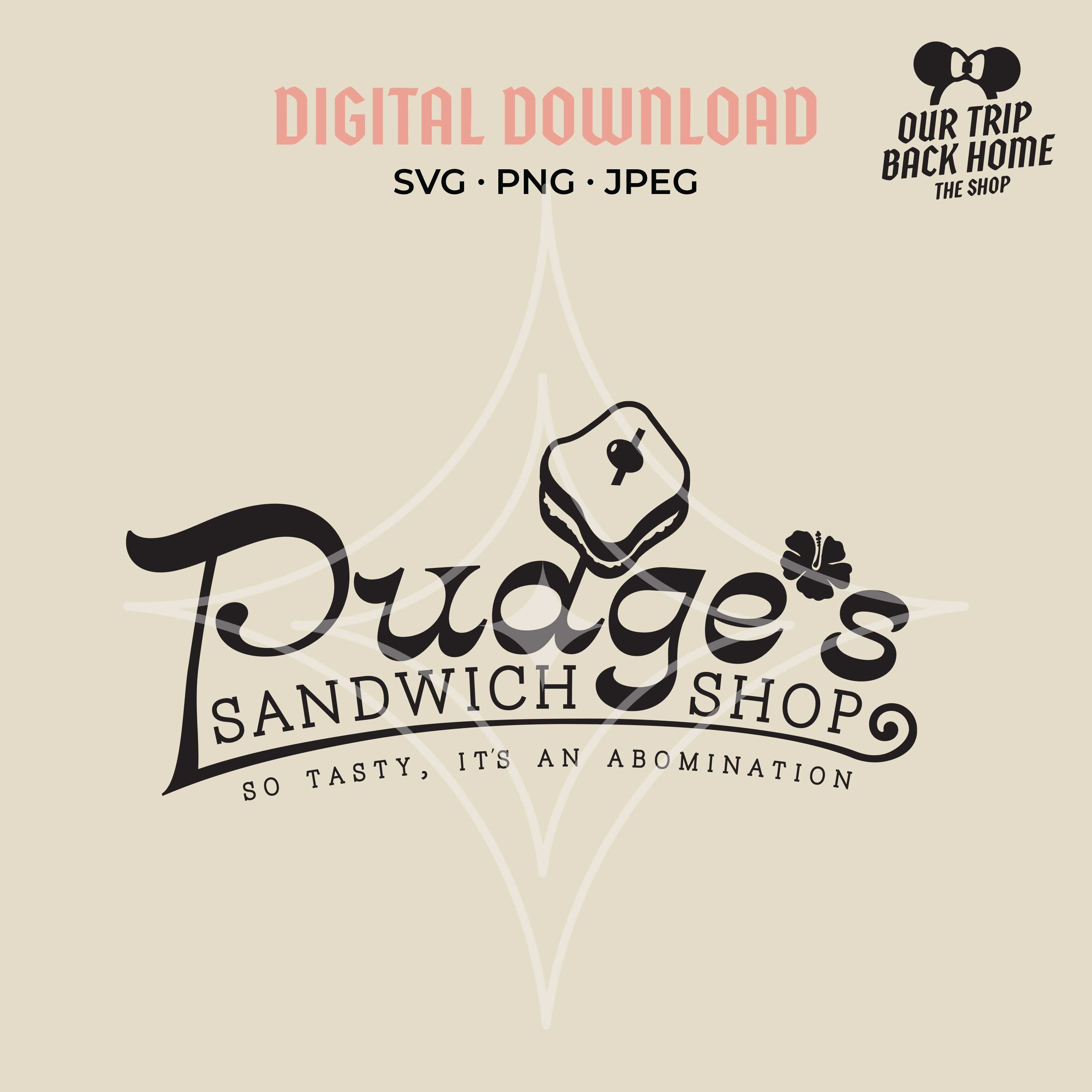 Svg, Png, Jpeg, Pudge's Sandwich Shop, Fish, Lilo and Stitch Movie ...