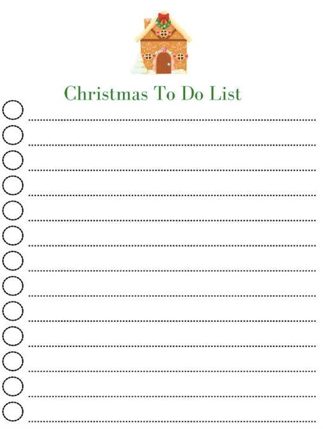 Christmas to Do List - Etsy