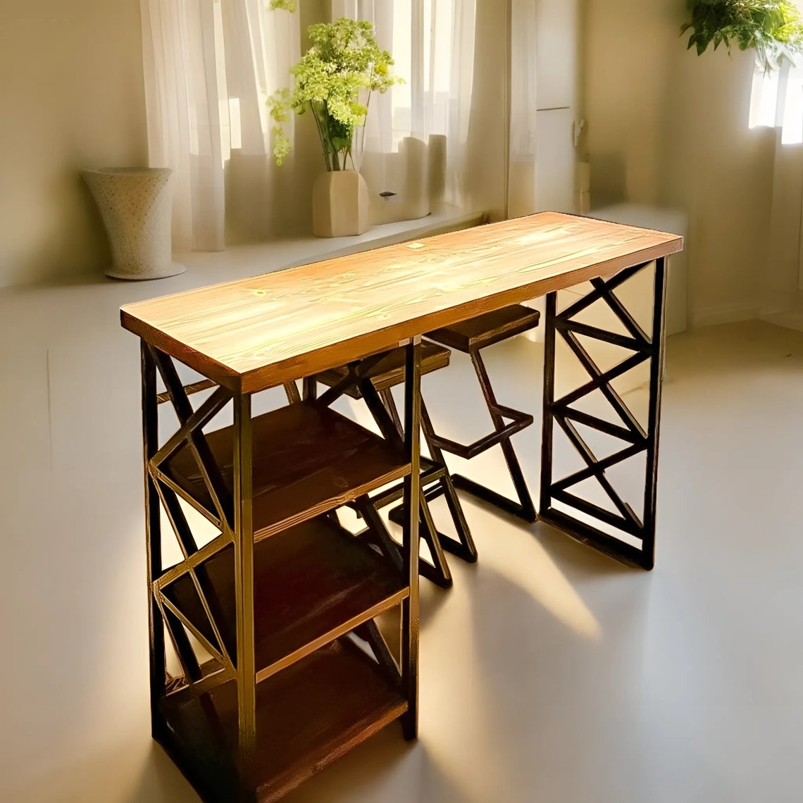 Custom Bar Table Wooden Bar Table Pub Table Bar Table With Storage ...