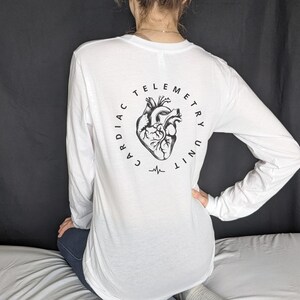 Cardiac Telemetry Nurse Long Sleeve Shirt, Telemetry Nurse Shirt ...