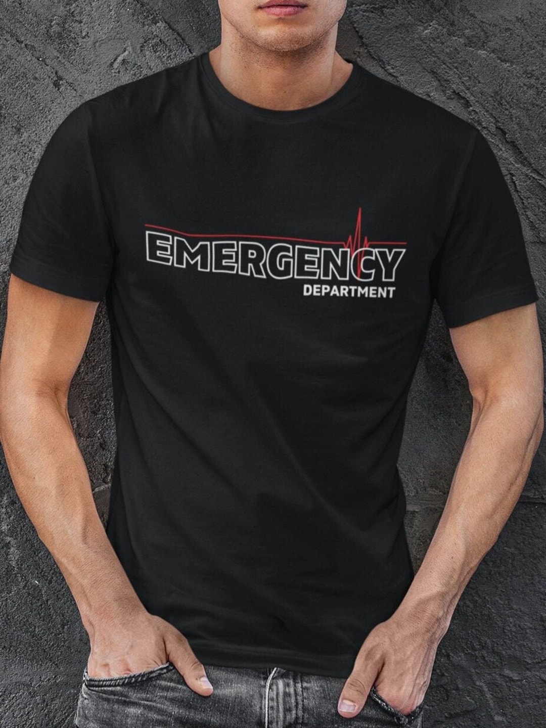 Emergency Department ER Nurse Shirt Emergency Nurse Heartbeat Emergency ...