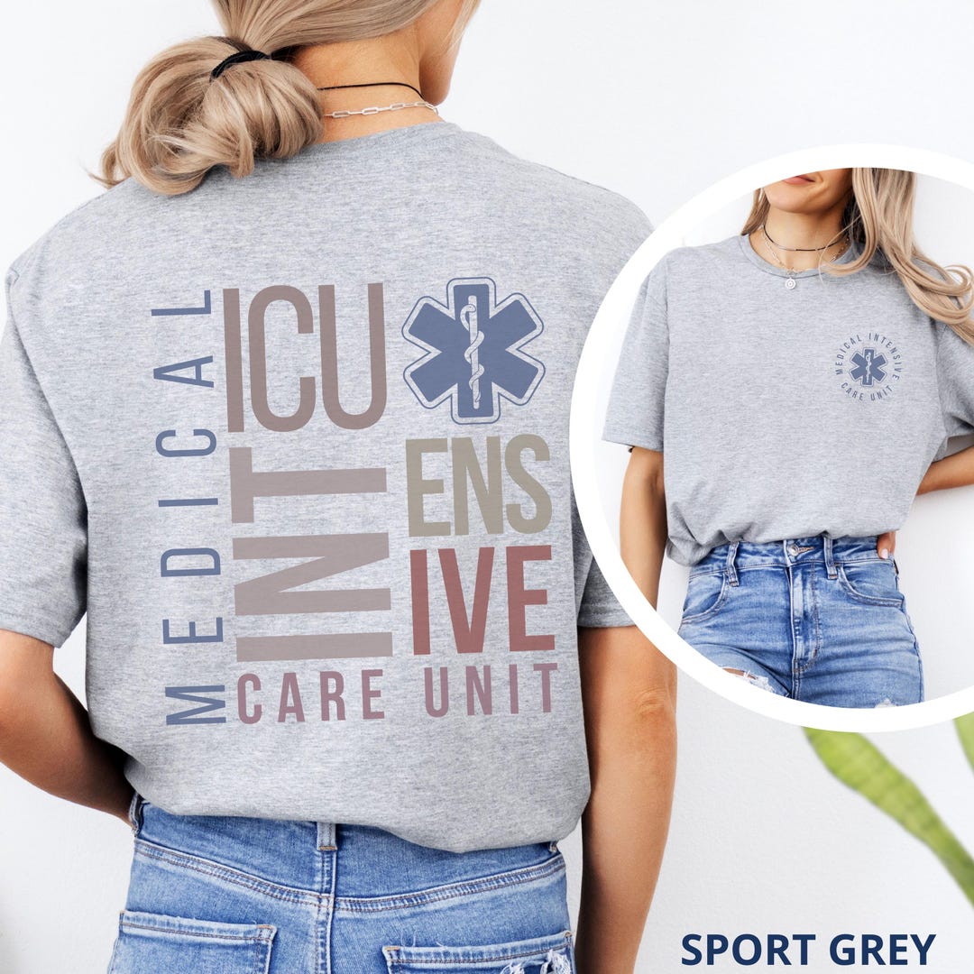 MICU Nurse Shirt, Medical Intensive Care RN, Registered Nurse Tshirt ...