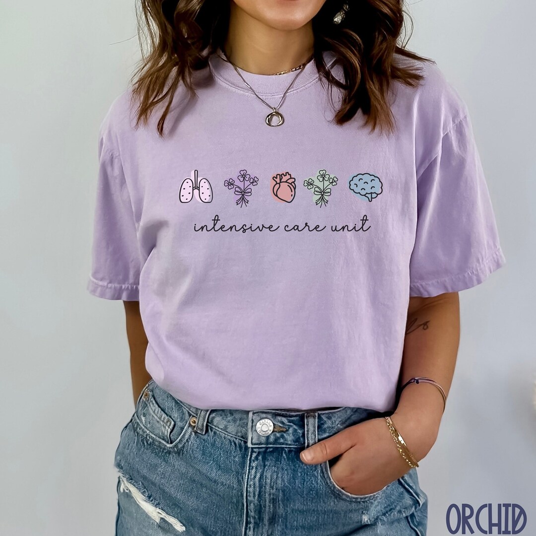 ICU Nurse Shirt, ICU Comfort Colors Shirt, Intensive Care Unit Shirt ...