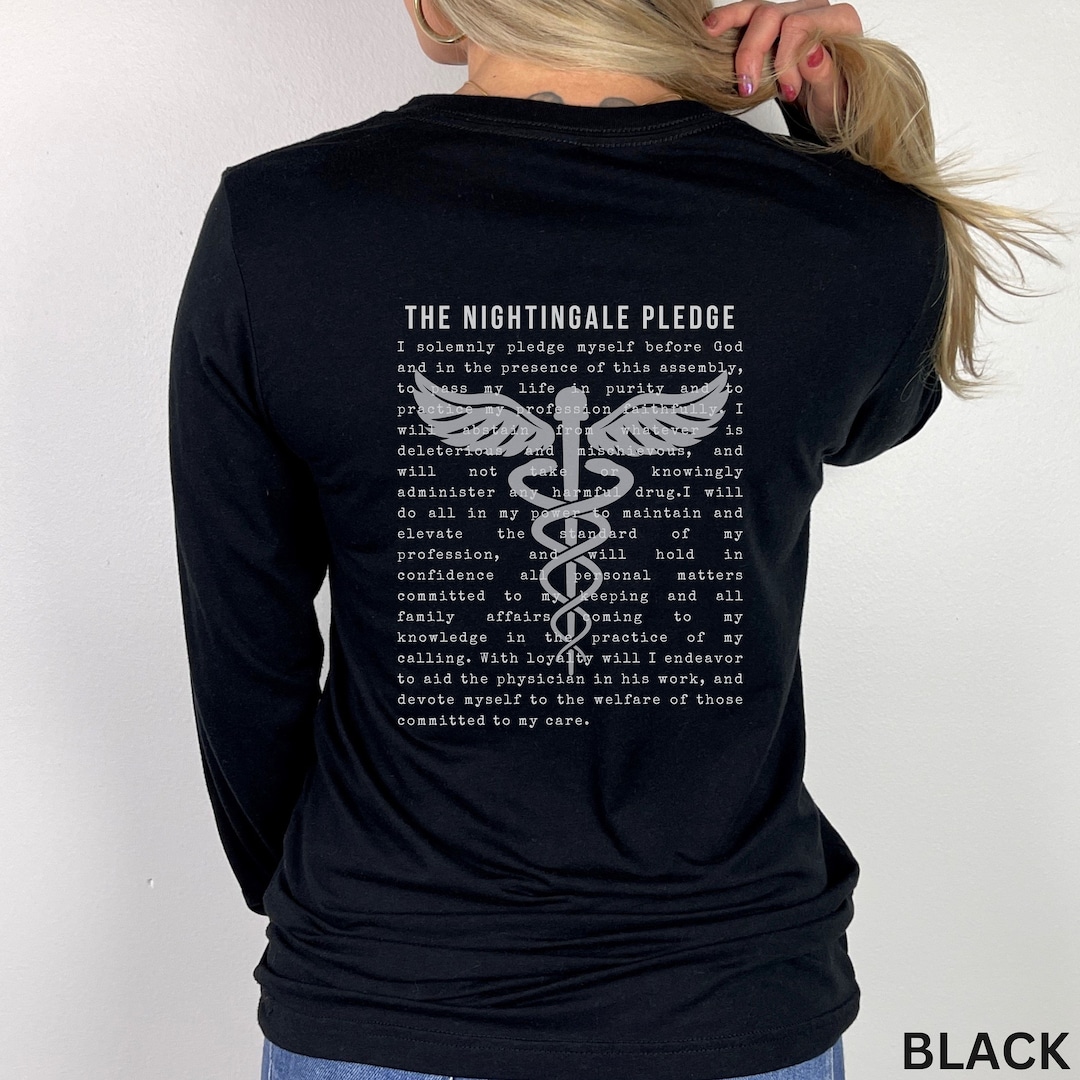 Nightingale Pledge Long Sleeve Shirt, Florence Nightingale, Nurse ...