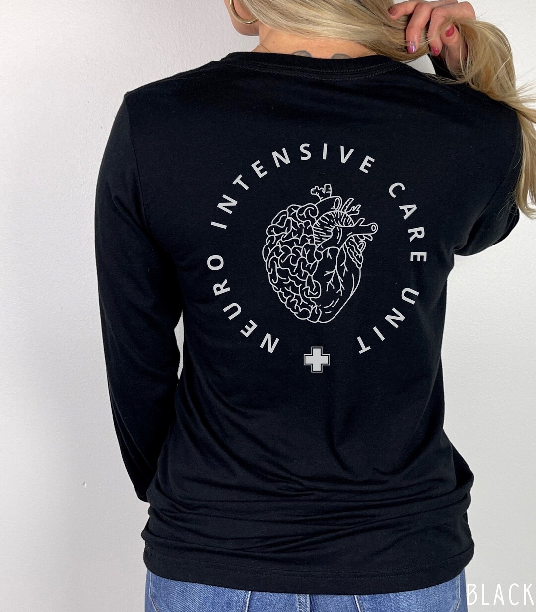 Neuro Intensive Care Unit Long Sleeve Shirt Neuro ICU Nurse Shirt ...