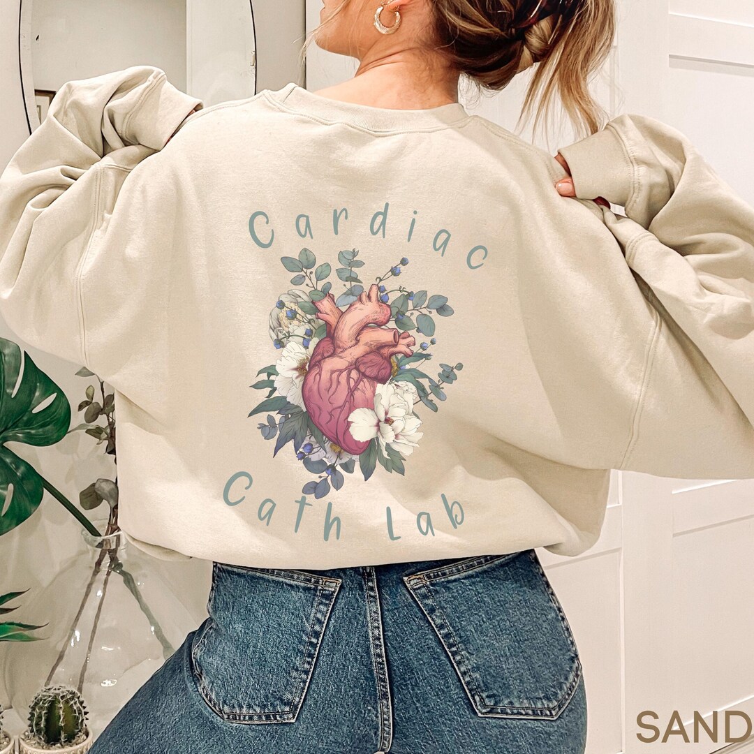 Cardiac Cath Lab Sweatshirt, Cath Lab Sweater, Cardiac Nurse Crewneck ...