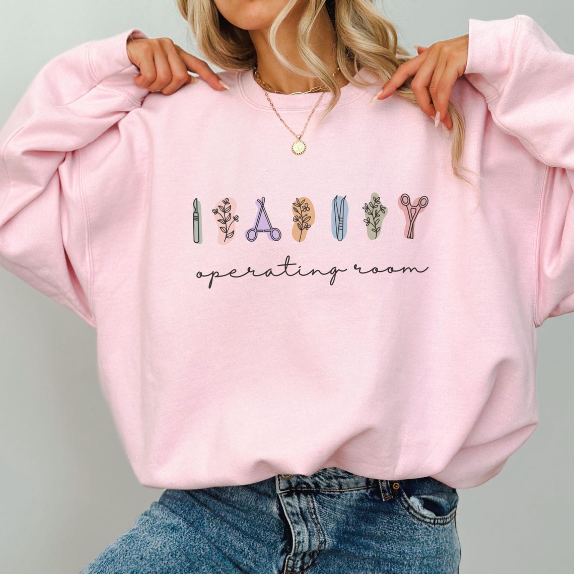 Operating Room Nurse Sweatshirt, Operating Room Sweater, OR Nurse ...