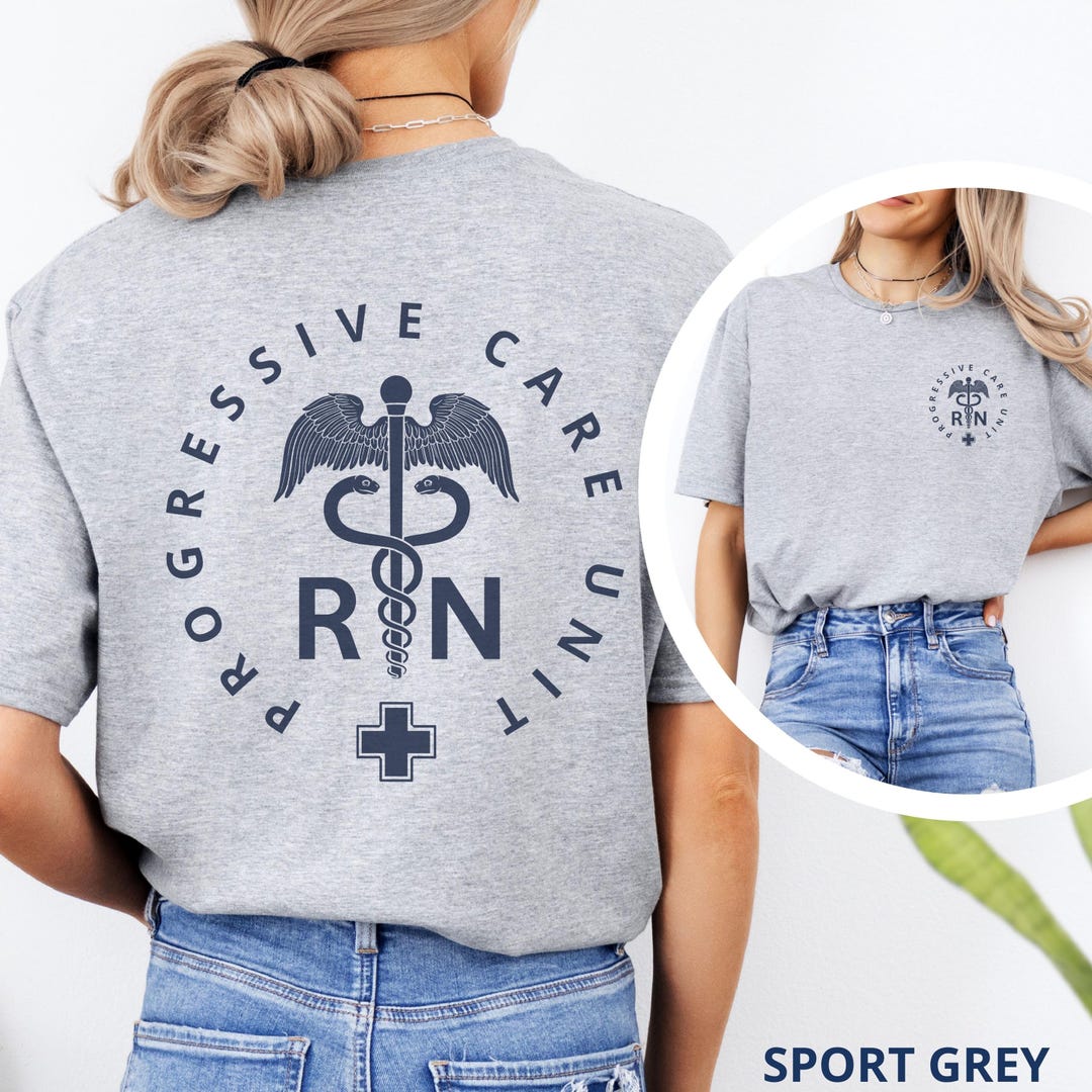 Progressive Care Unit Nurse Shirt, Registered Nurse Tshirt for Work ...