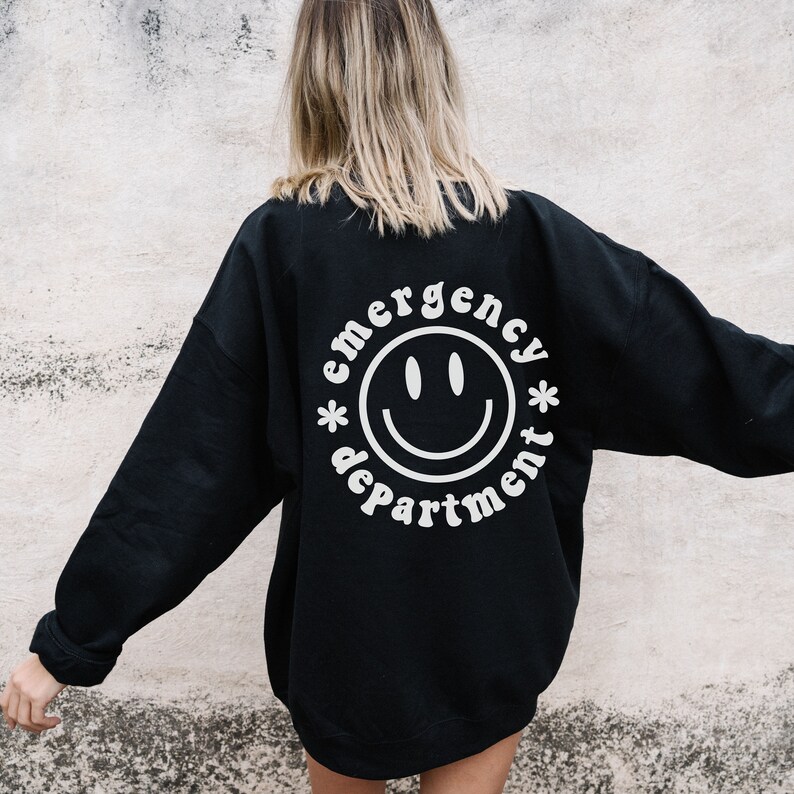 Emergency Department Sweatshirt Retro Emergency Room Nurse Emergency ...