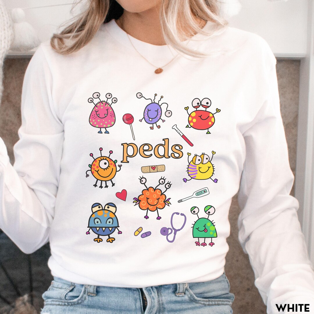 Pediatric Nurse Shirt, Pediatrics Long Sleeve Shirt, PEDS Nurse Shirt ...