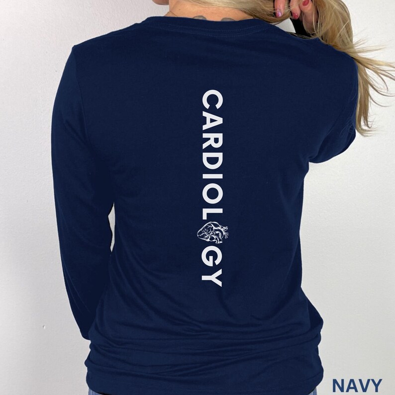 Cardiac Sonographer Long Sleeve, Cardiology Unit, Echo Tech Shirt for ...