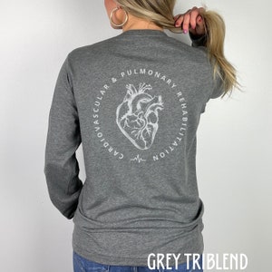 Cardiovascular and Pulmonary Rehabilitation Long Sleeve Nurse Shirt ...