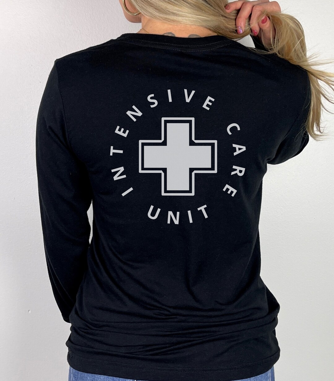 ICU Nurse Long Sleeve Shirt Critical Care Nurse Intensive Care Nurse ...