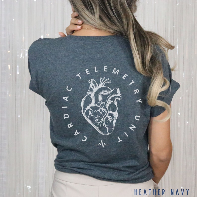 Cardiac Telemetry Unit Nurse Shirt, Cardiac Telemetry Nurse, Cardiology ...