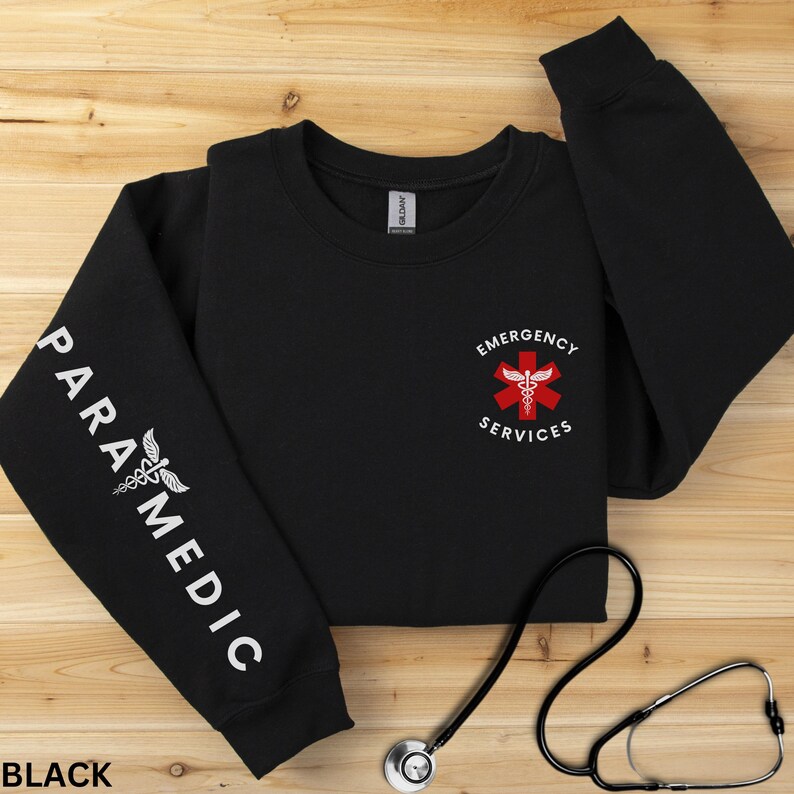Paramedic Sweatshirt, EMS Crewneck for Work, Emergency Services, EMT ...