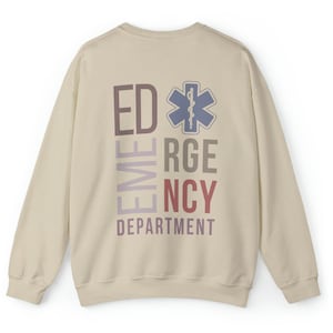 Emergency Department Sweatshirt Emergency Nurse Sweatshirt ER Nurse ...