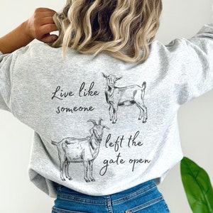 Goat Sweatshirt Goat Lover Gift Goat Gifts Goat Shirt Goat Sweater Goat ...