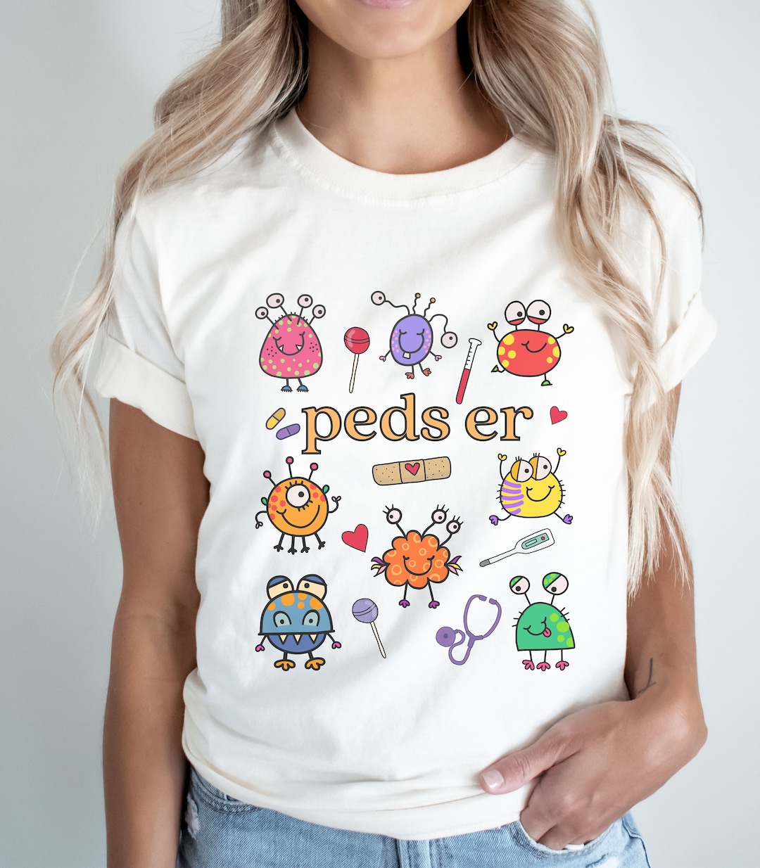 Pediatric ER Nurse Shirt Pediatric Emergency Peds Er Shirt PEDS Nurse ...