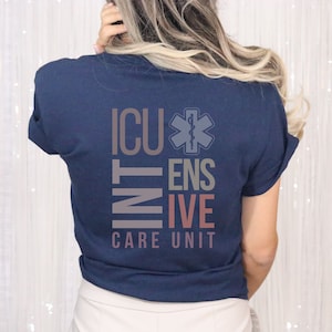 ICU Nurse Shirt Critical Care Nurse Intensive Care Nurse Shirt ICU ...