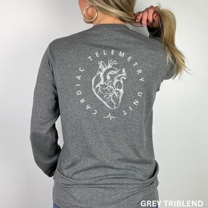 Cardiac Telemetry Nurse Long Sleeve Shirt, Telemetry Nurse Shirt ...