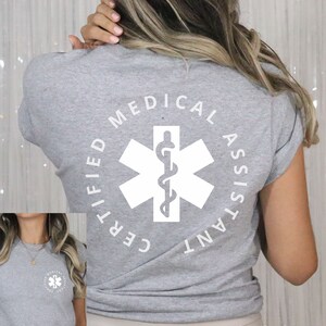 Certified Medical Assistant Shirt CMA Shirt Medical Assistant Nursing ...