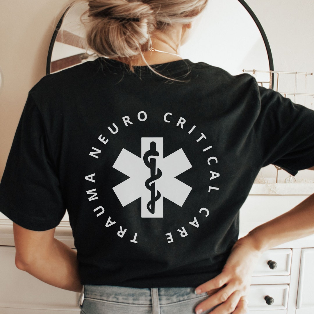 Trauma Neuro Critical Care Nurse Shirt Neuro ICU Nurse Tshirt Neuro ...