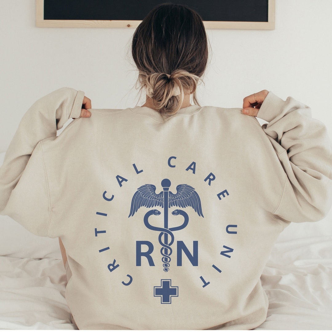 Critical Care Nurse Sweatshirt CCU Nurse Shirt Intensive Care Unit ...