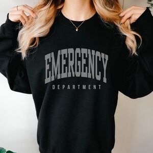 ER Nurse Sweatshirt ER Nurse Shirt Emergency Department Emergency Nurse ...