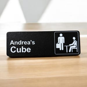 Personalized "the Office" Style Cubicle Sign – Customizable Nameplate ...