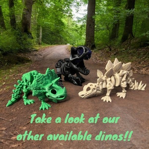 Articulating Spinosaurus Skelly Custom 3D Printed With Fish and ...