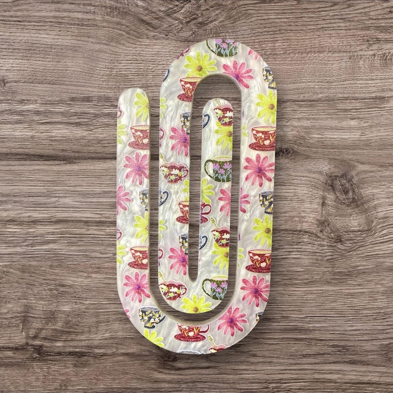 Jumbo Planner Clip | Decorative Paperclip for Journals & Notebooks - Etsy