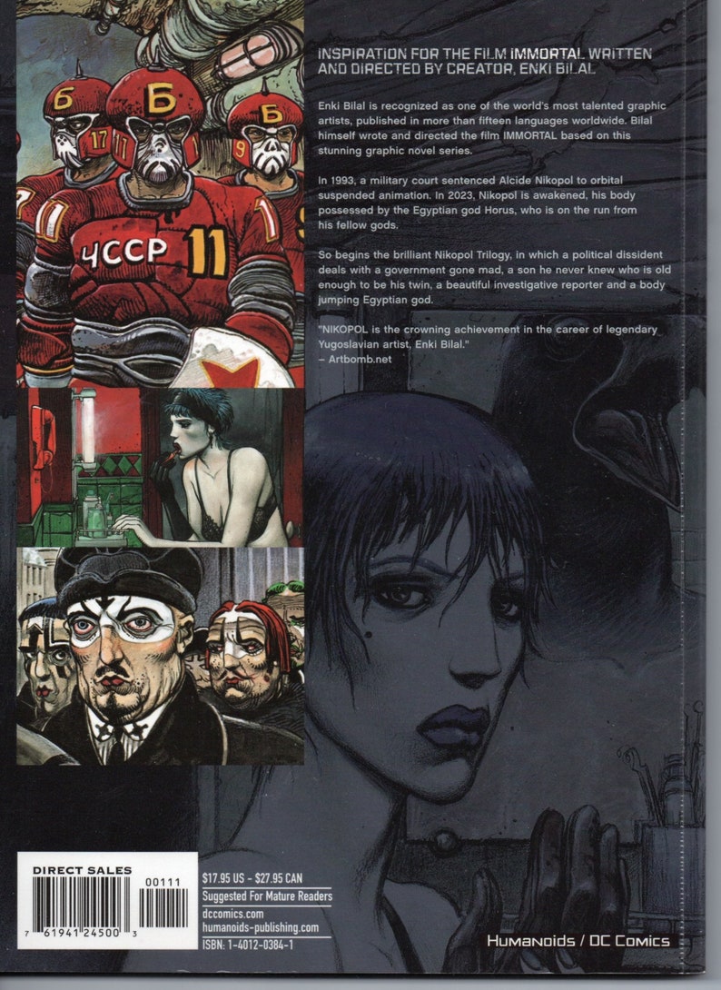 Enki Bilal the Nikopol Trilogy Limited Rare OOP BOOK 2004 EDITION Very ...