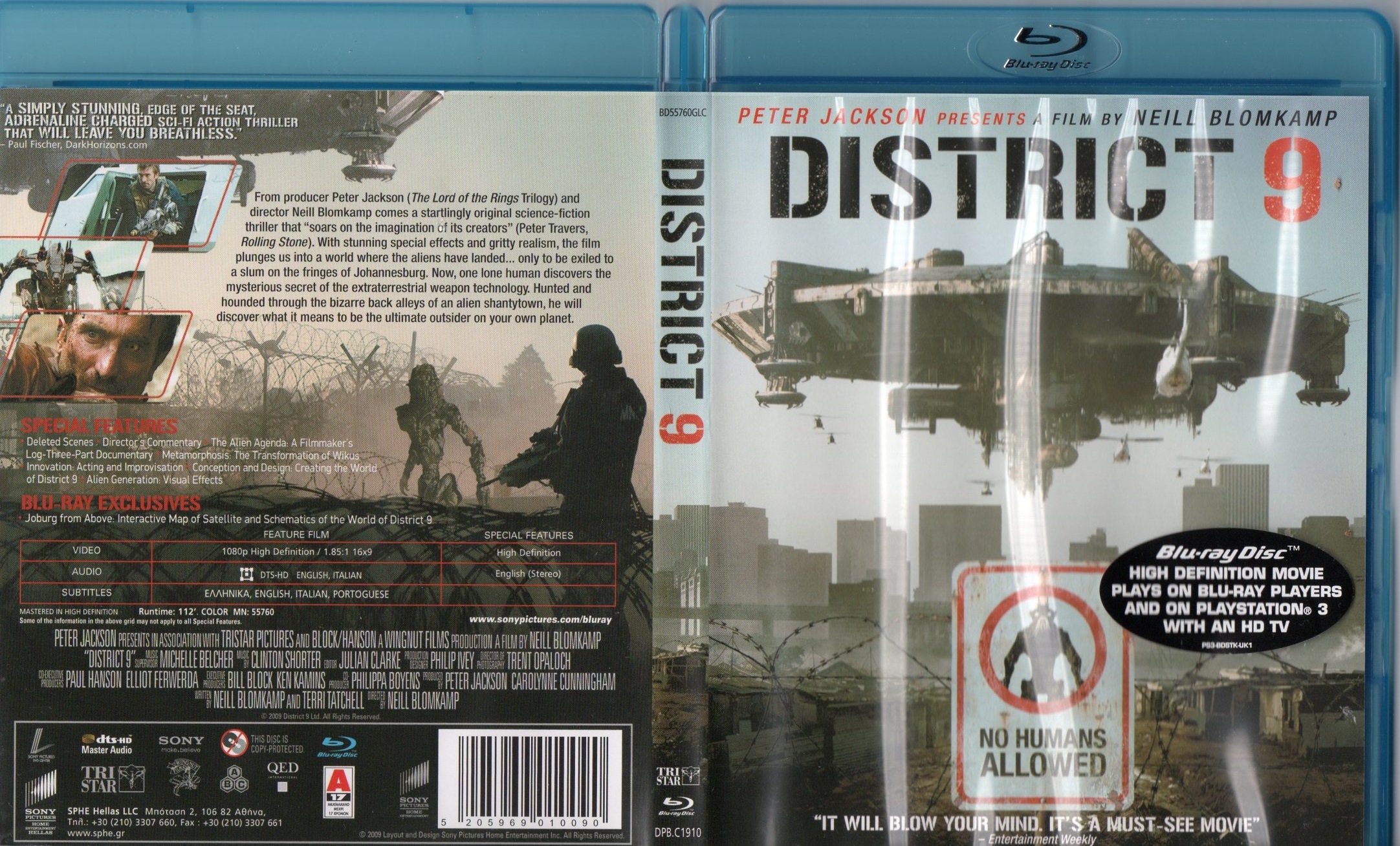 District 9 Blu-ray Region Free EUROPEAN EDITION Like New - Etsy