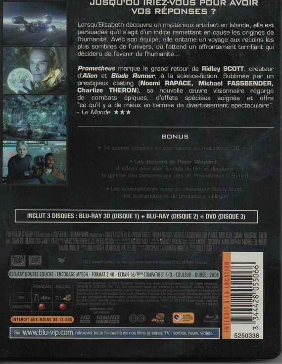 Prometheus 2022 Dvd Cover