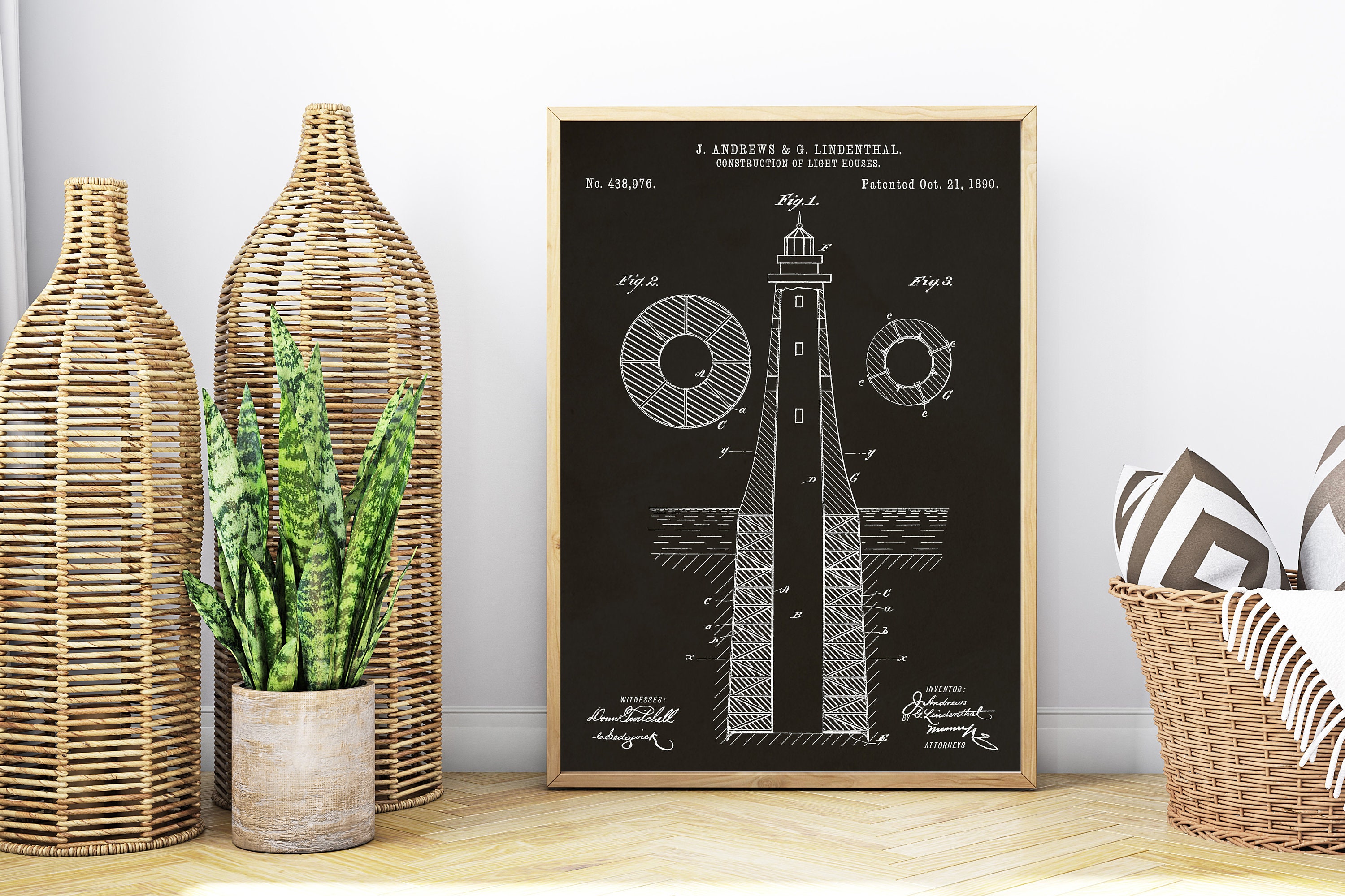 Construction of Lighthouses Patent Art - Etsy