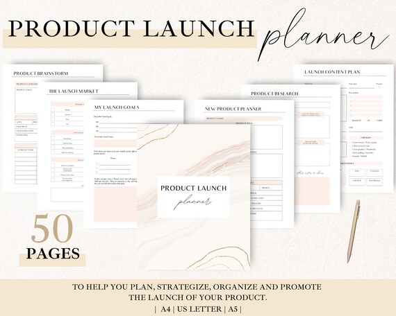 Product Launch Planner Product Ideas Launch Timeline Launch - Etsy