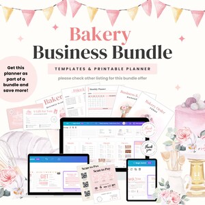 Bakery Business Management Planner, Home Bakery Business, Bakery Order ...